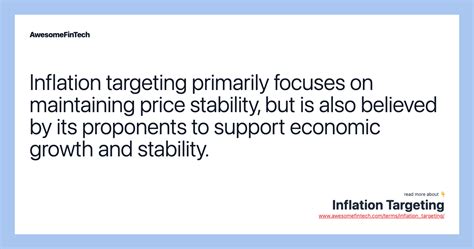 Inflation Targeting Quotes