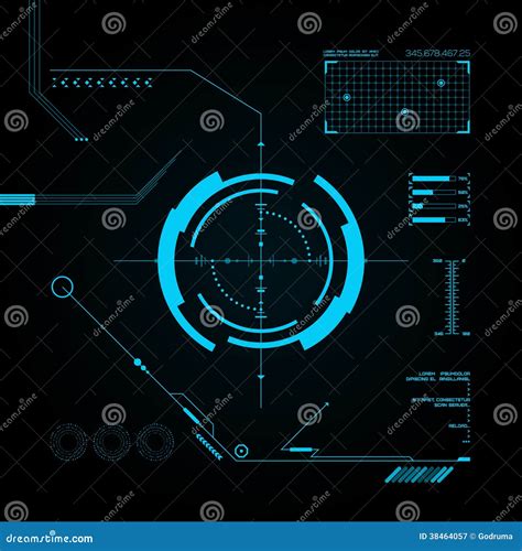 hud and gui set futuristic user interface vector illustration 38465644