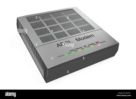 DSL Modem Isolated On White Background Stock Photo Alamy