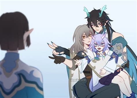 Stelle Dan Heng Bailu I See Stars Cute Drawings Cute Anime Couples