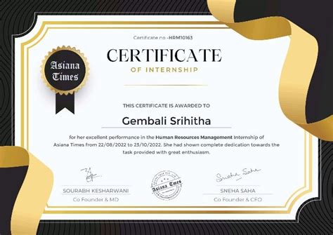 Srihitha Gembali On Linkedin Hr Asianatimes Internship Humanresource Learning