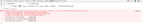 Javascript How Can I Use Es6 Syntax Such As Let In Chrome Console