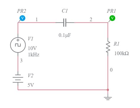 RC Differentiator Circuit Multisim Live