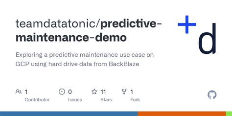 Github Teamdatatonic Predictive Maintenance Demo Exploring A Predictive Maintenance Use Case