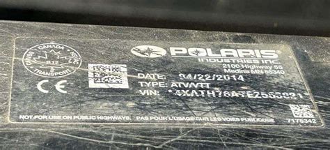 2014 Polaris Ranger 800 Xp Atv Kraft Auction Service Llc