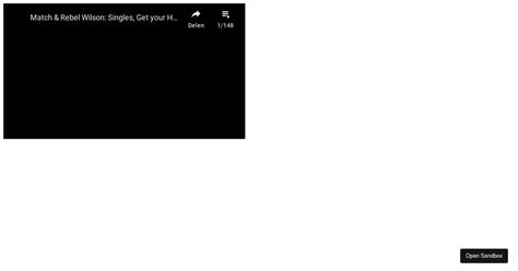React Youtube Playlist Examples Codesandbox