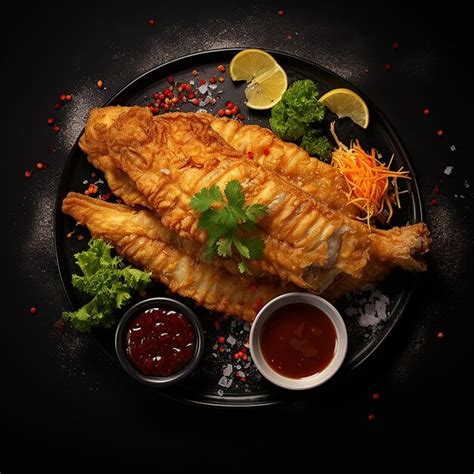 Fried Fish Premium Ai Generated Image