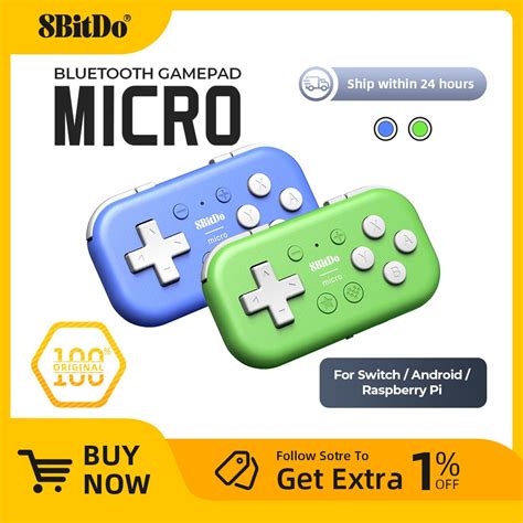 BitDo Micro Bluetooth Controller Pocket Sized Mini Gamepad For Switch Android And Raspberry