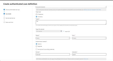 Microsoft Defender Vulnerability Management Authenticated Scan Faild