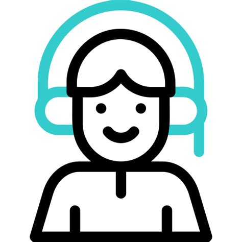 Customer Support Basic Accent Outline Icon