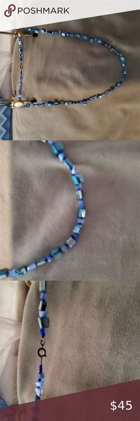 Blues Mother Of Pearl Shell Neclace Mother Of Pearl Shell Pearl Shell Neclace