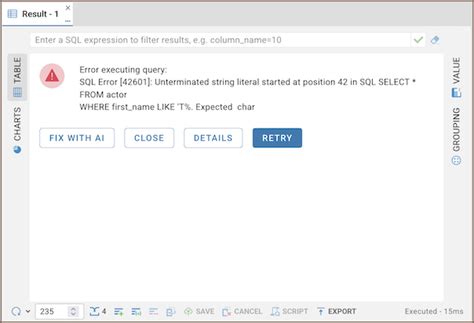 Fix Sql Errors Team Edition Documentation