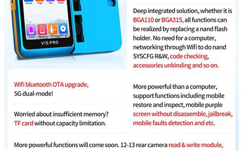 JC V S Pro Hard Disk Write And Read Code Purple Screen True Tone Face ID Programmer For IPhone X