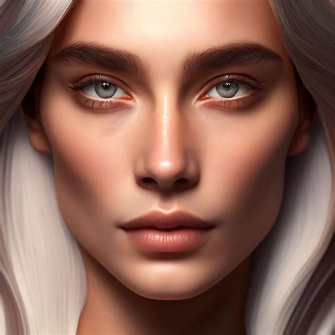 Premium Photo A Woman With A Pale Skin And A Pale Skin And A Pale Skin