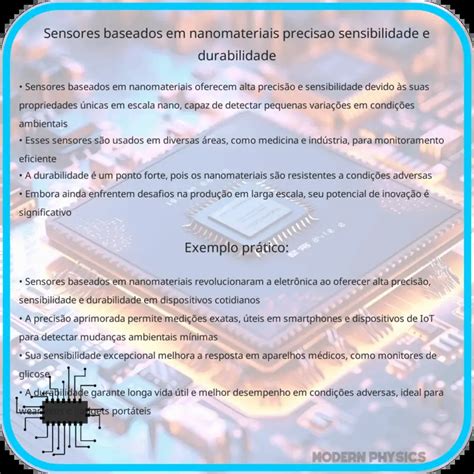 Sensores Baseados Em Nanomateriais Precisão Sensibilidade E Durabilidade