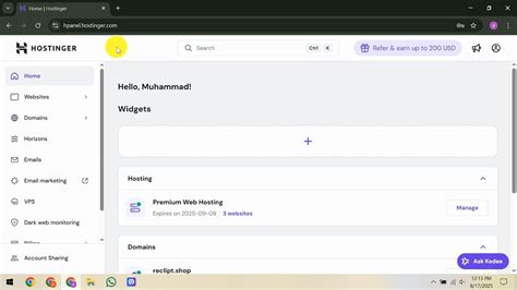 How To Use Hpanel In Hostinger Youtube