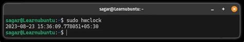 get current date and time in ubuntu command line