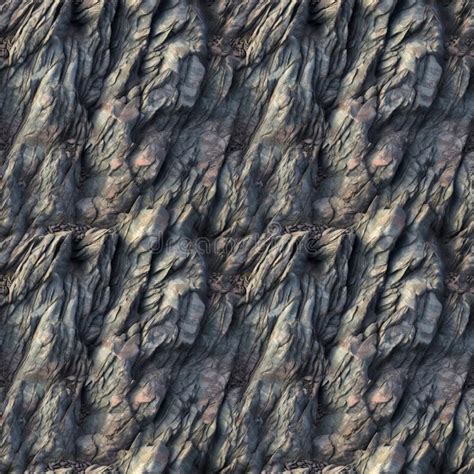 Stone Rock Texture Of Wall Seamless Pattern Design Surface Rock Gray