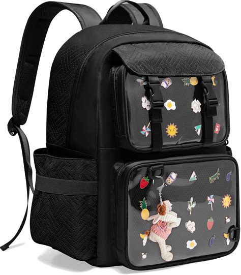 Prokva Ita Bag Pin Display Backpack With Inserts For Pins Kawaii Ita Backpack For Anime Cosplay