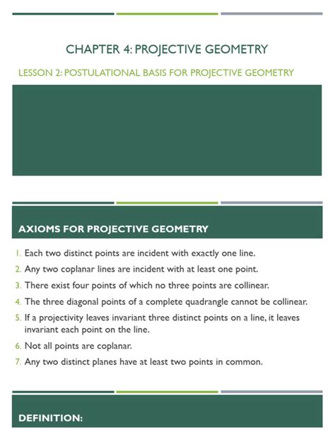 Projective Geometry 2 And 3 Pdf Projective Geometry Line Geometry