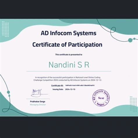 Nandini Sr On Linkedin Achievementunlocked Codingchallenge