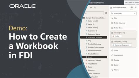 Creating A Workbook In Oracle Fusion Data Intelligence Platform Demo
