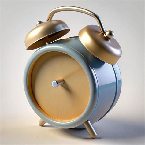 Premium Photo A Alarm Clock With A Light On The Top And A Small Clock