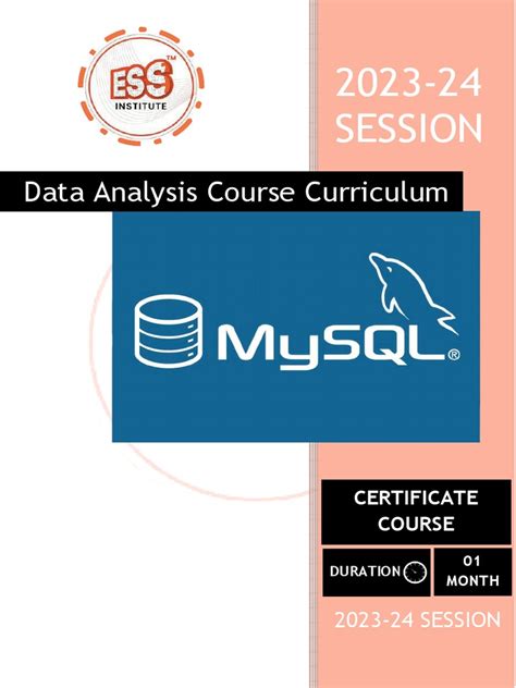 Mysql Course Curriculum Pdf Relational Database My Sql