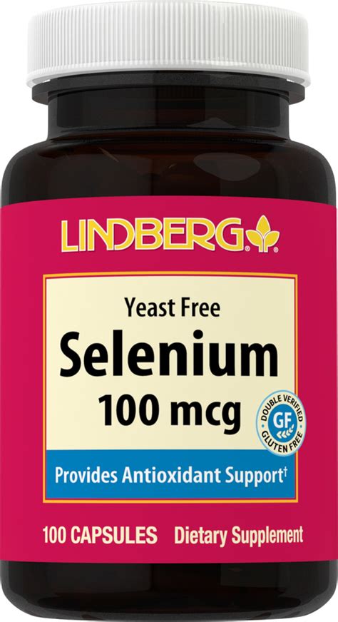 Selenium Yeast Free 100 Mcg 100 Capsules Lindberg Selenium Yeast Free 100 Mcg 100 Capsules Lindberg