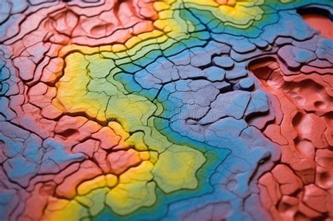 Modelling Clay Used For Contour Mapping In Aerodynamics Stock Image