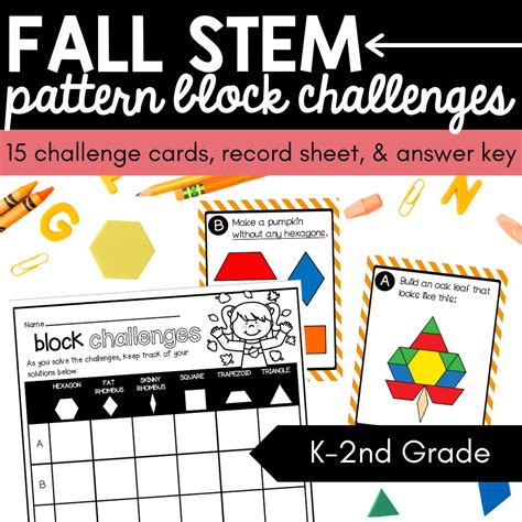 Fall Stem Pattern Block Challenges Science Of Reading Formula