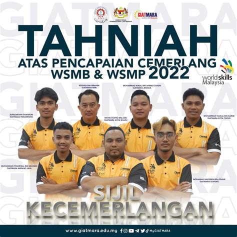 Tahniah Pemenang Wsmb And Wsmp 2022 Giatmara