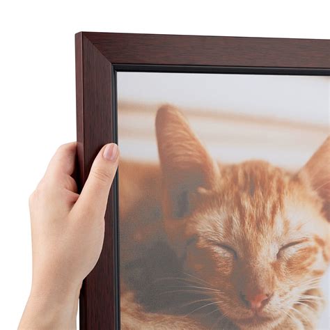 Arttoframes 13 X 19 Mahogany Picture Frame 13x19 Inch Brown Wood Poster Frame Wom 4834