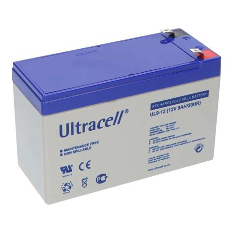 Ultracell Lead Acid Battery 12V 9Ah/20HR | Makers Electronics