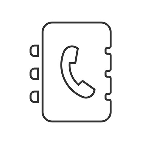 Phone Contact Book Icon 24597916 Png