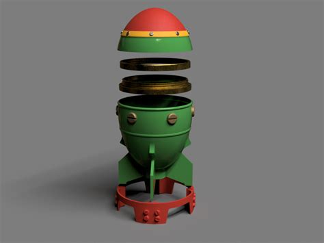 🫙 Fallout Mini Nuke Container With Threaded Lid・ Stl File For 3d