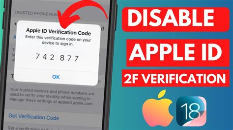 How To Disable Apple ID Two-Factor Verification | Turn Of Apple Id 2 Factor Authentication - YouTube