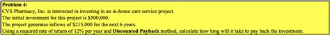 Solved Problem 4 CVS Pharmacy Inc Is Interested In Chegg