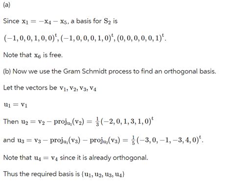 solved 7 let s1 be the one dimensional subspace r6 defined