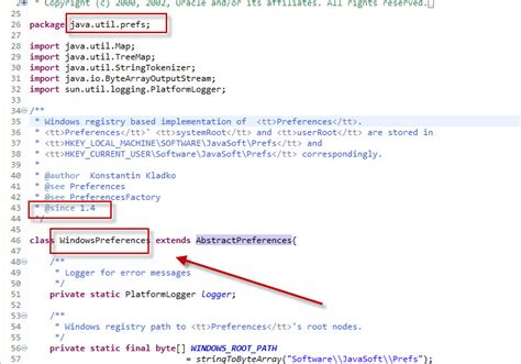 Java Util Pref WindowsPreferences Class Is Not Available In JavaDoc Stack Overflow