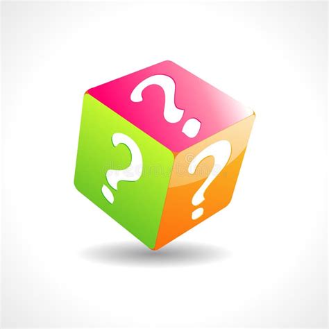 Question Cube Stock Vector Illustration Of Explain Questioning 57912360