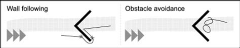 wall following vs braitenberg obstacle avoidance with non convex