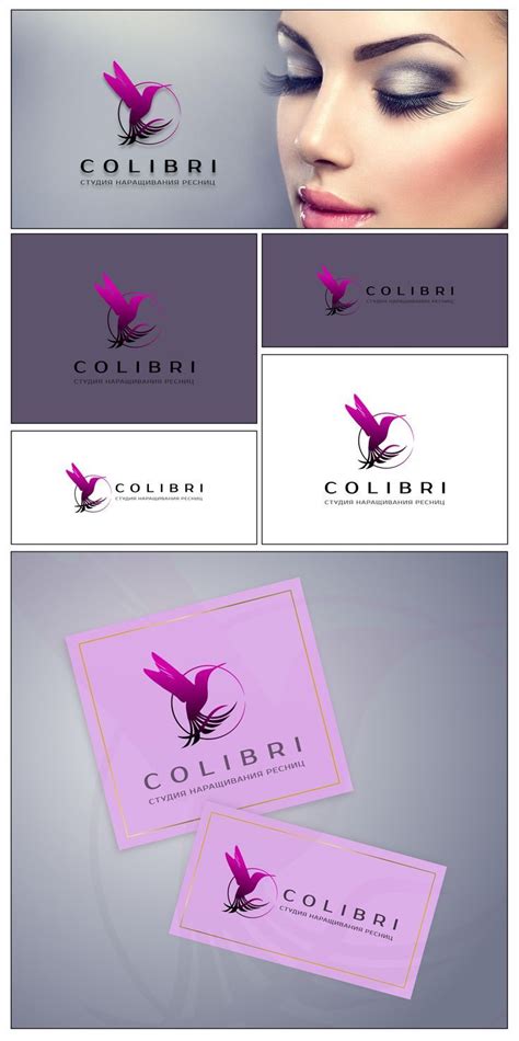 Логотип Колибри • Colibri • Logo в 2025 г Ресницы Логотип Стиль