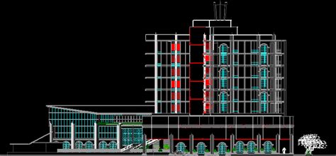 Green Office Building DWG Block For AutoCAD Designs CAD