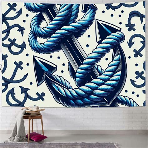 Gosmith Anchor Hand Drawn Anchors And Entangled Ropes Nautical