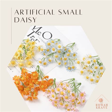 Jual Rumah Krave Artificial Small Daisy Bunga Palsu Plastik Kecil
