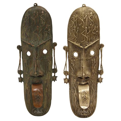 Brass Tribal Mask Rani Arts And Teak