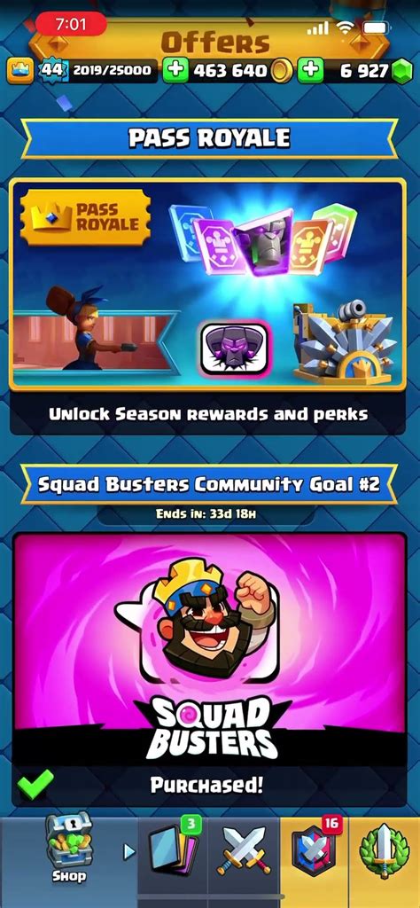 A Squad Busters Emote In Clash Royale Youtube