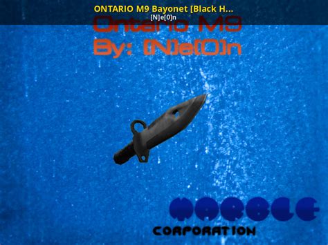 Ontario M9 Bayonet Black Handle Mod For Counter Strike Condition
