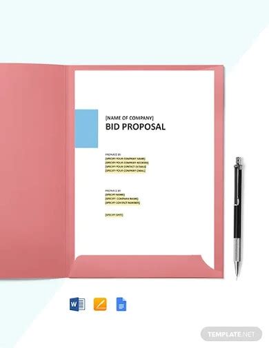 Bid Proposal Examples To Download
